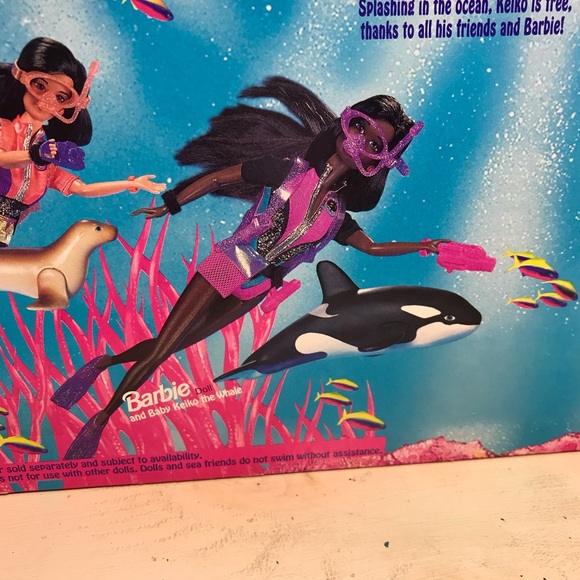 Barbie | Toys | Vintage Barbie And Baby Keiko Orca Whale Collectible ...